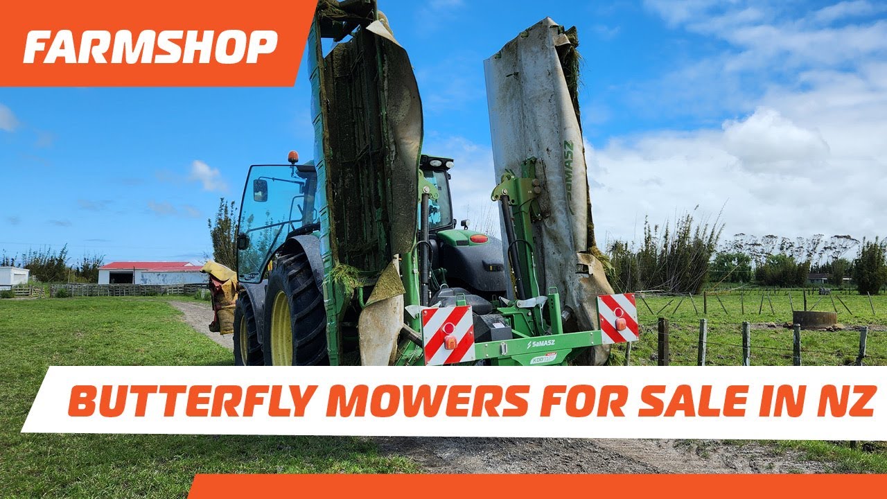 Butterfly Mowers for sale in NZ SaMASZ KDD912H - YouTube