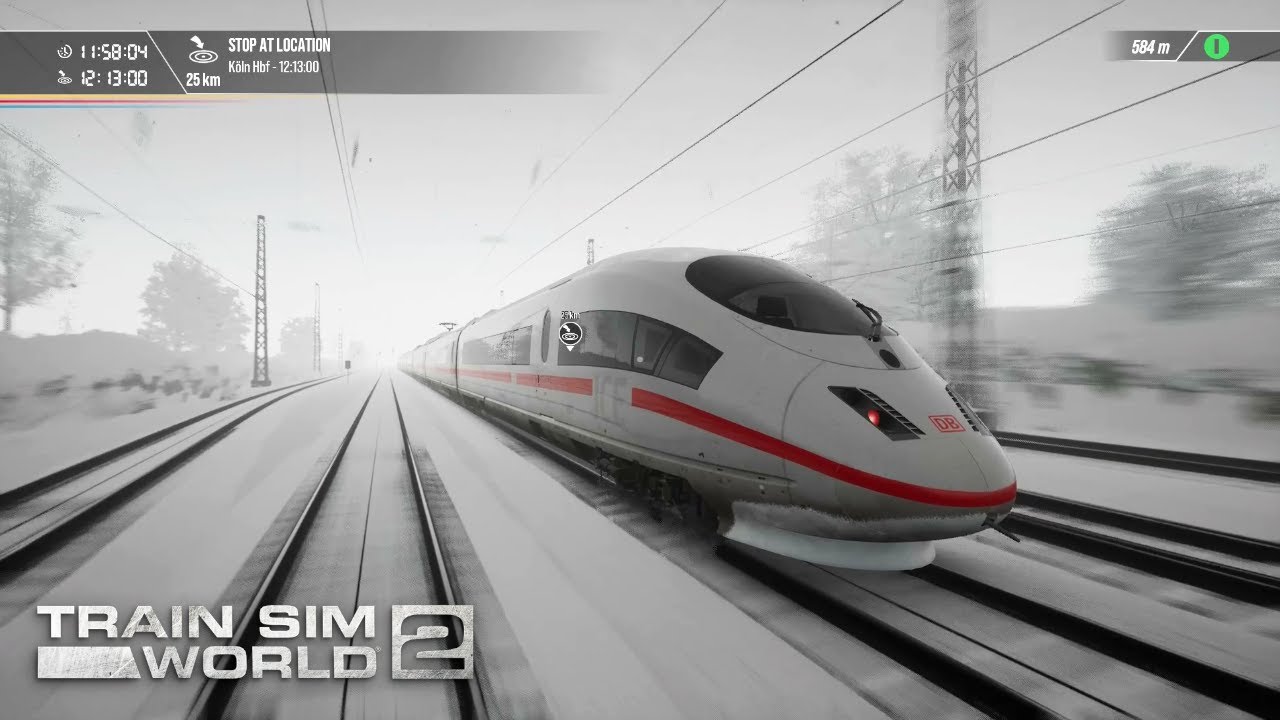 Train Sim World 2 - ICE 3 - Snow Gameplay - YouTube
