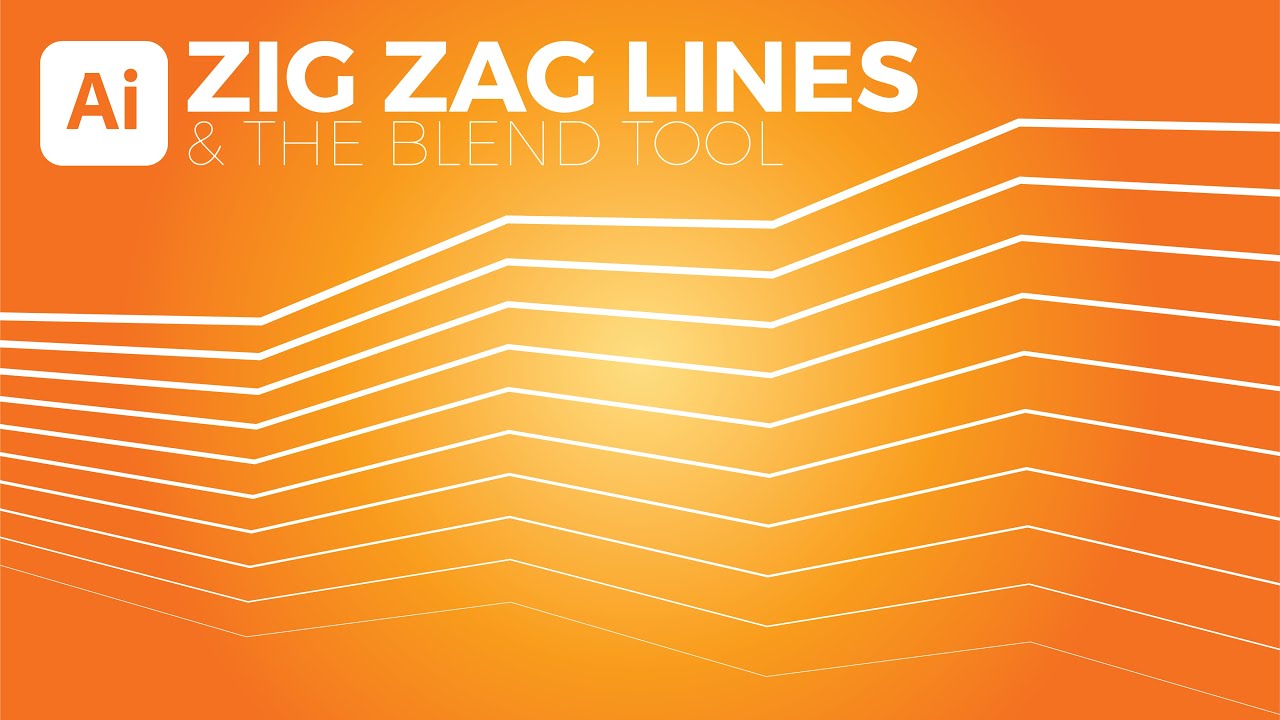 How To Draw Zig Zag Lines With The Blend Tool Illustrator Tutorial How To Draw Zig Zag Lines With The Blend Tool Illustrator Tutorial