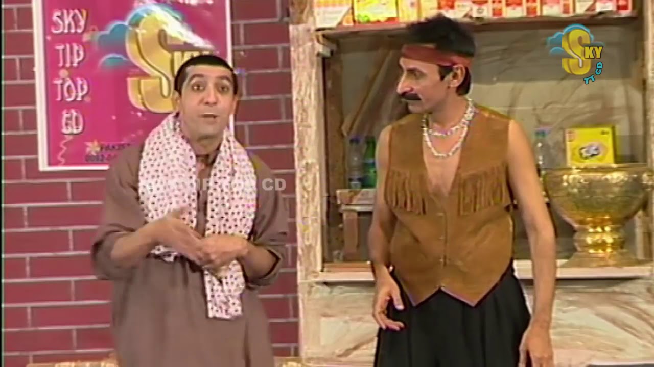 IFTIKHAR THAKUR ZAFRI KHAN AS BILLU BAKRA PAKISTANI STAGE DRAMA COMEDY ...