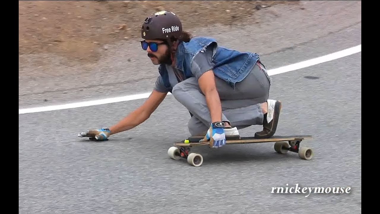 Longboarder Crashes into Guardrail - YouTube