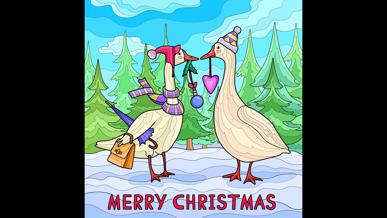 Hey Color app Paint by Numbers Colour with me Merry Christmas with ...