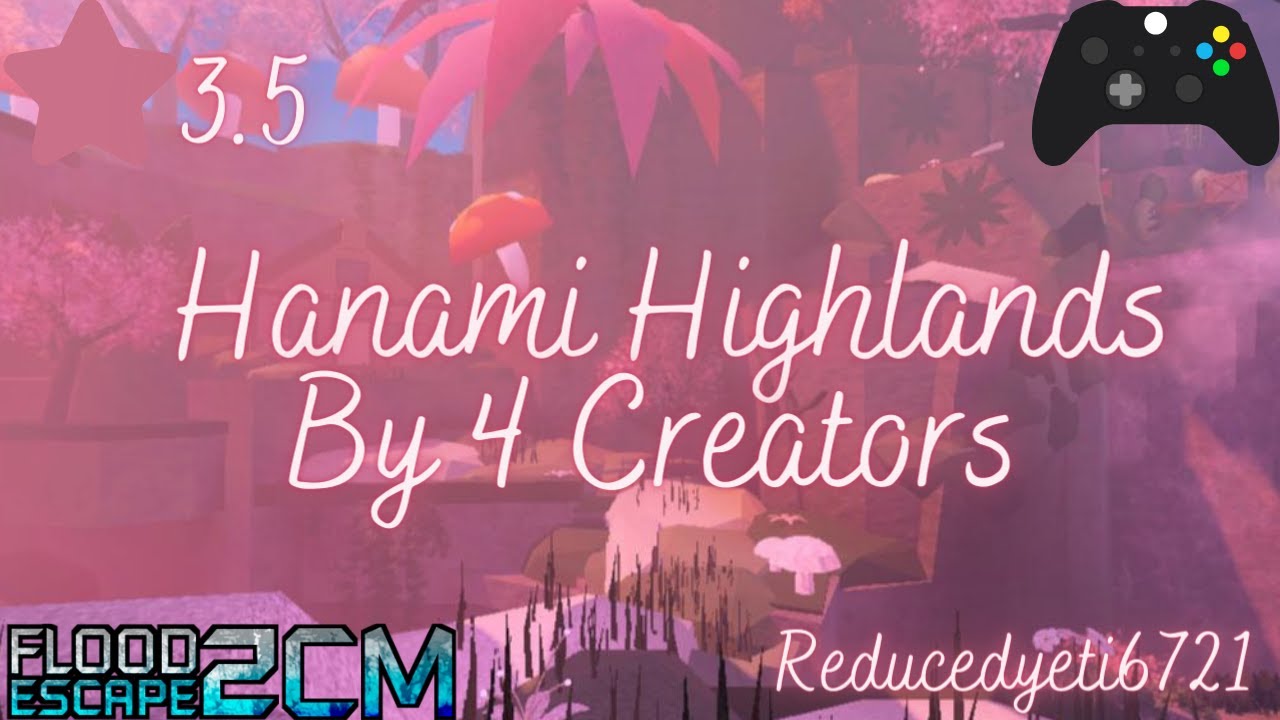 Hanami Highlands [Hard] | Flood Escape 2 Community Maps - YouTube