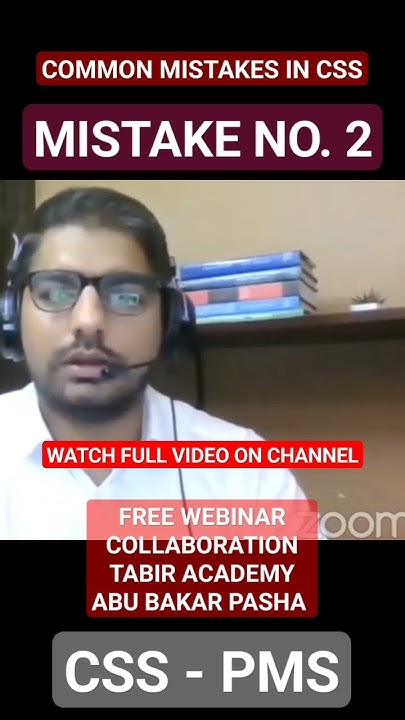 Common Mistakes to Avoid in CSS PMS 2025 2026 Civil Service Exam Mistakes #civilservices #css ...