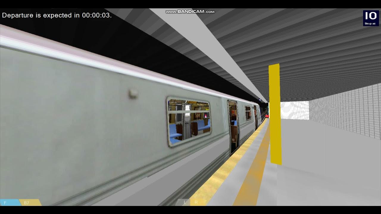 Openbve R44 LG A train arriving and departing at 200 dyckman street - YouTube