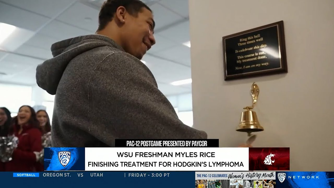 WSU MBB: Myles Rice finishes Cancer treatment! 3/9/23 - YouTube