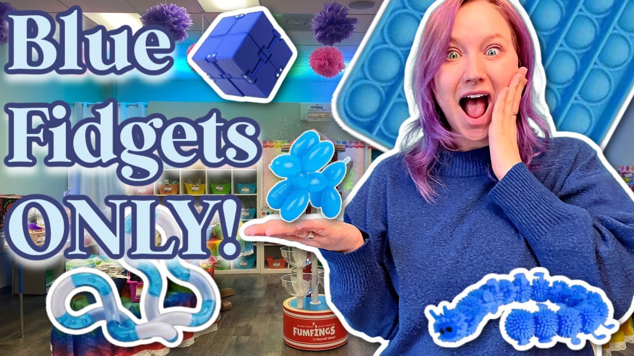 Blue Fidgets ONLY! 💙🦋🌀| NO BUDGET! 🤑🤑🤑 - YouTube