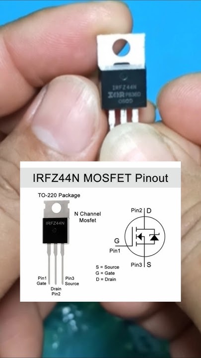 Unboxing IRFZ44N N-CHANNEL MOSFET.#shorts #automobile #audio #radio #tv #creative #experiment # ...