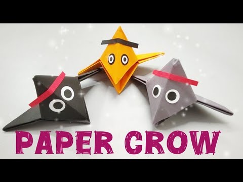 Paper crow | How to make a paper crow craft | DIY funny ideas for kids ...