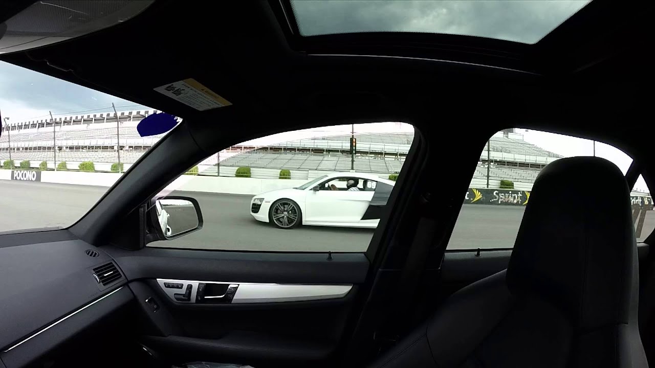 Tuned c63 vs R8 v10 - YouTube
