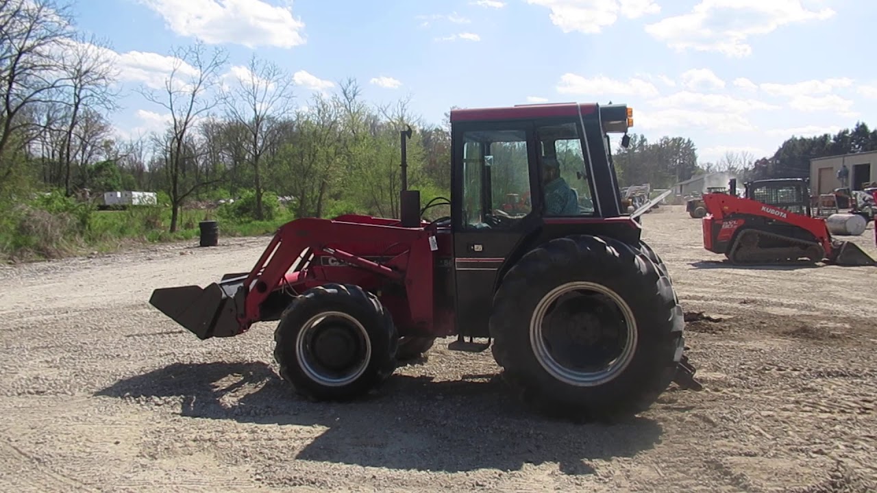 International 585 Tractor - YouTube