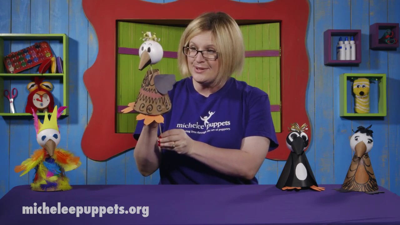 Perform a Bird Rod Puppet - YouTube