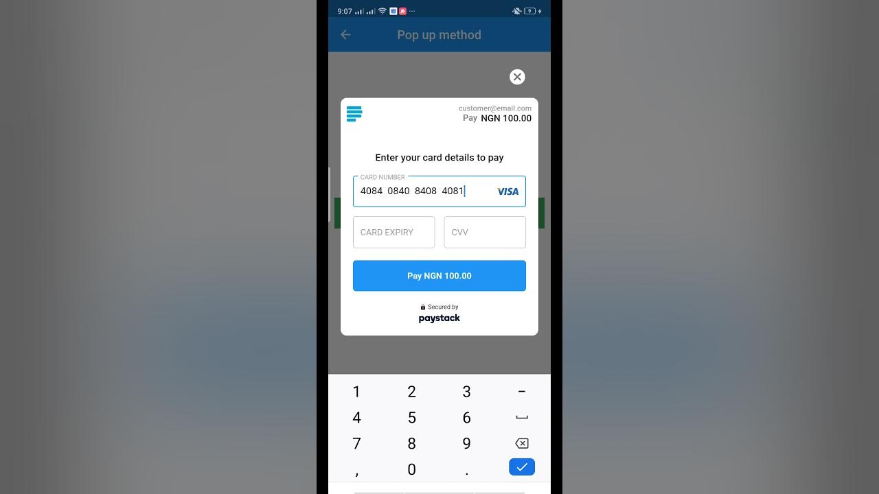 Demo app for easy integration of flutter paystack - YouTube