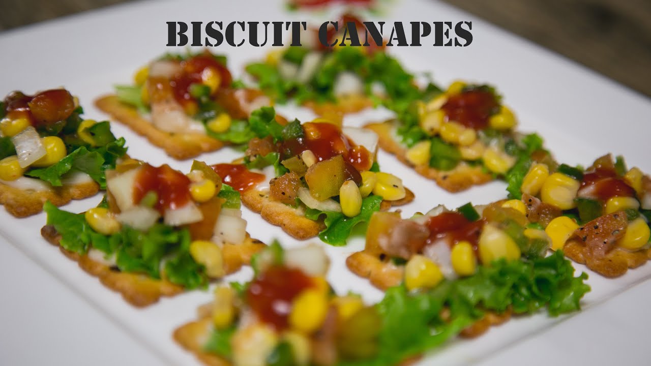 Biscuit Canapes | বিস্কুট ক্যানাপেস | Recipe 3 - YouTube