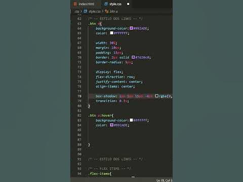 HTML CSS - Hover - Efeito quando Mouse passa por cima #html #css #tutoriaisdigitais - YouTube