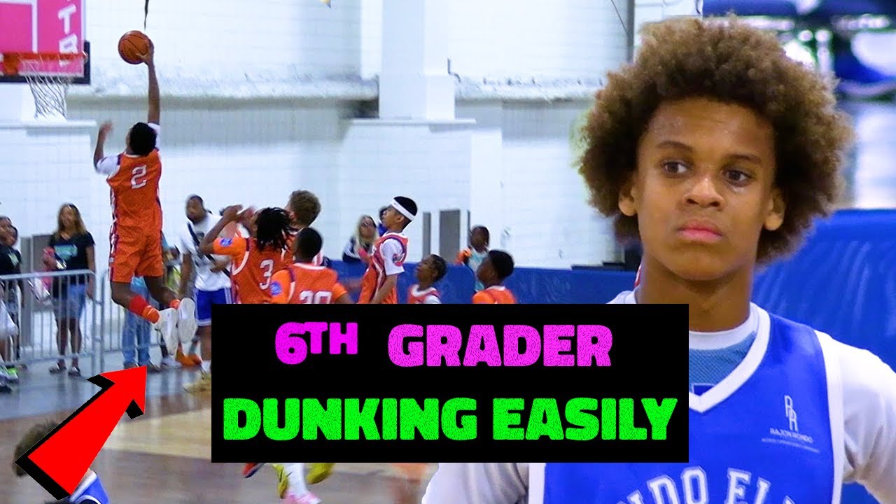Rondo's Son vs 6th GRADE DUNKER!!! - Balling on the Beach Class of 2030 ...