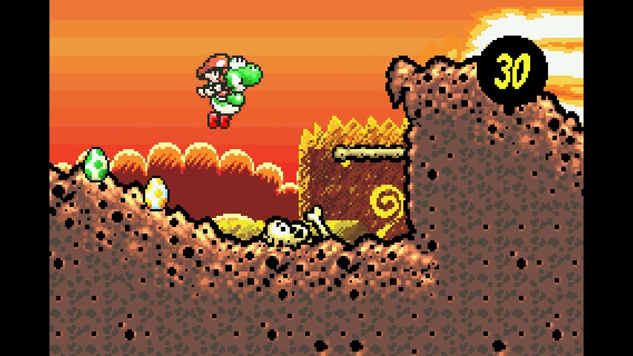 Yoshi's Island: Super Mario Advance 3 - 6-1: Scary Skeleton Goonies ...