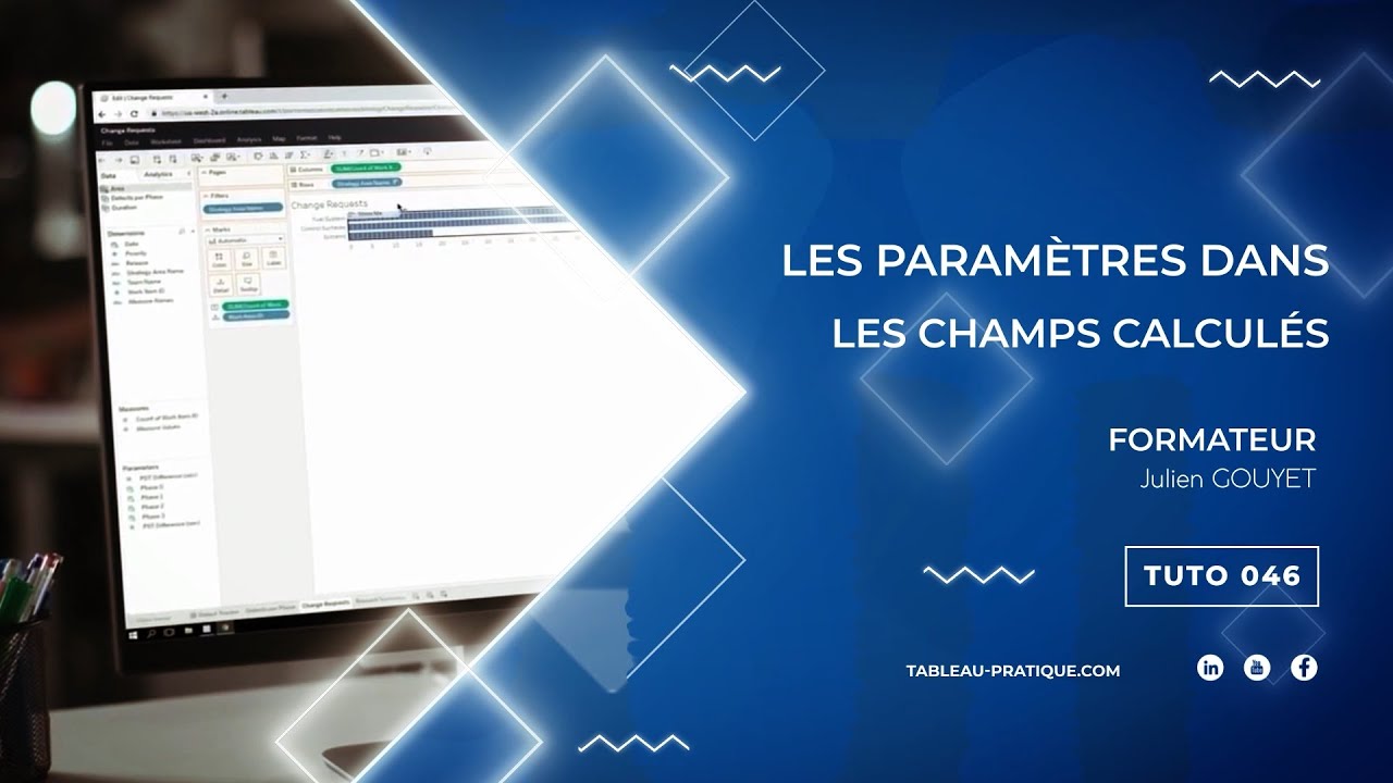 Utiliser un paramètre dans un calcul dans Tableau - YouTube