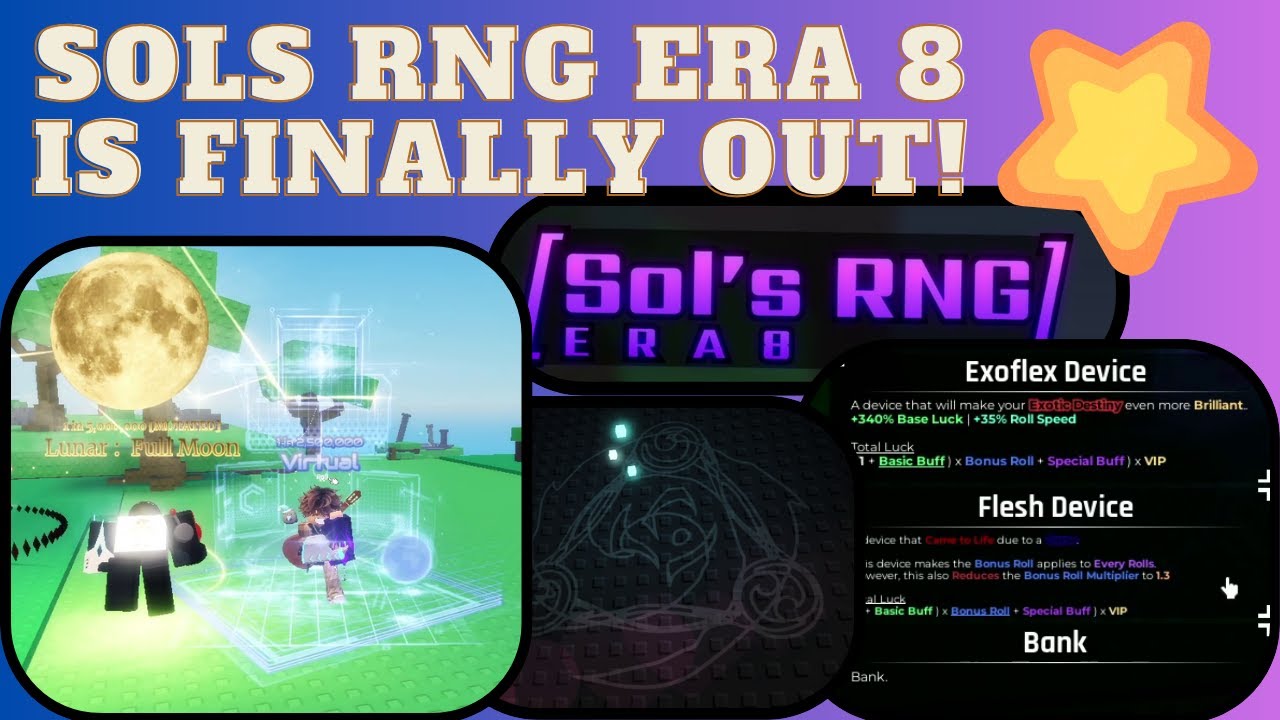 Era 8 in Sol's RNG is FINALLY OUT! (Reworks, pvp, potions, titles, new ...