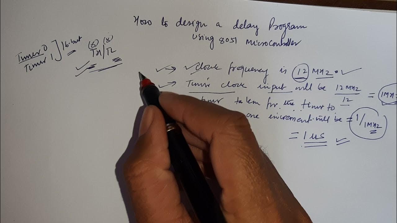 How To design a Delay Program Using Timer and 8051 Microcontroller ...