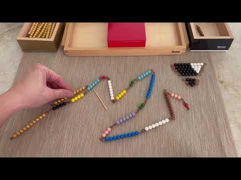 Addition Snake Game Montessori Mathematic Lesson - YouTube