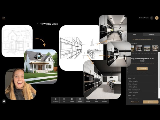 Render your sketch, 3d model and floorplan in seconds! Walkthrough ...