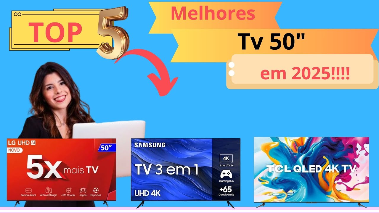 [ATUALIZADOS] 5 TOPS - Melhores TVS 50" em 2025/ Smart Tv 50 polegadas ...
