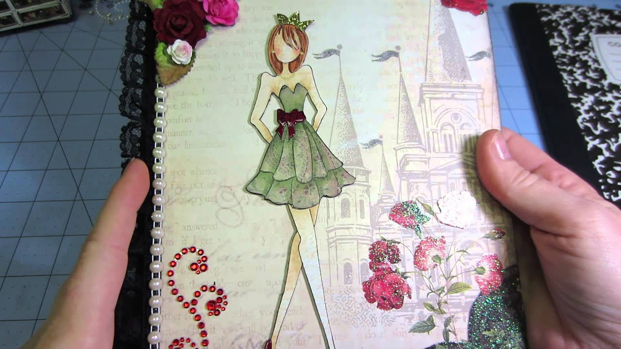 altered composition book - YouTube