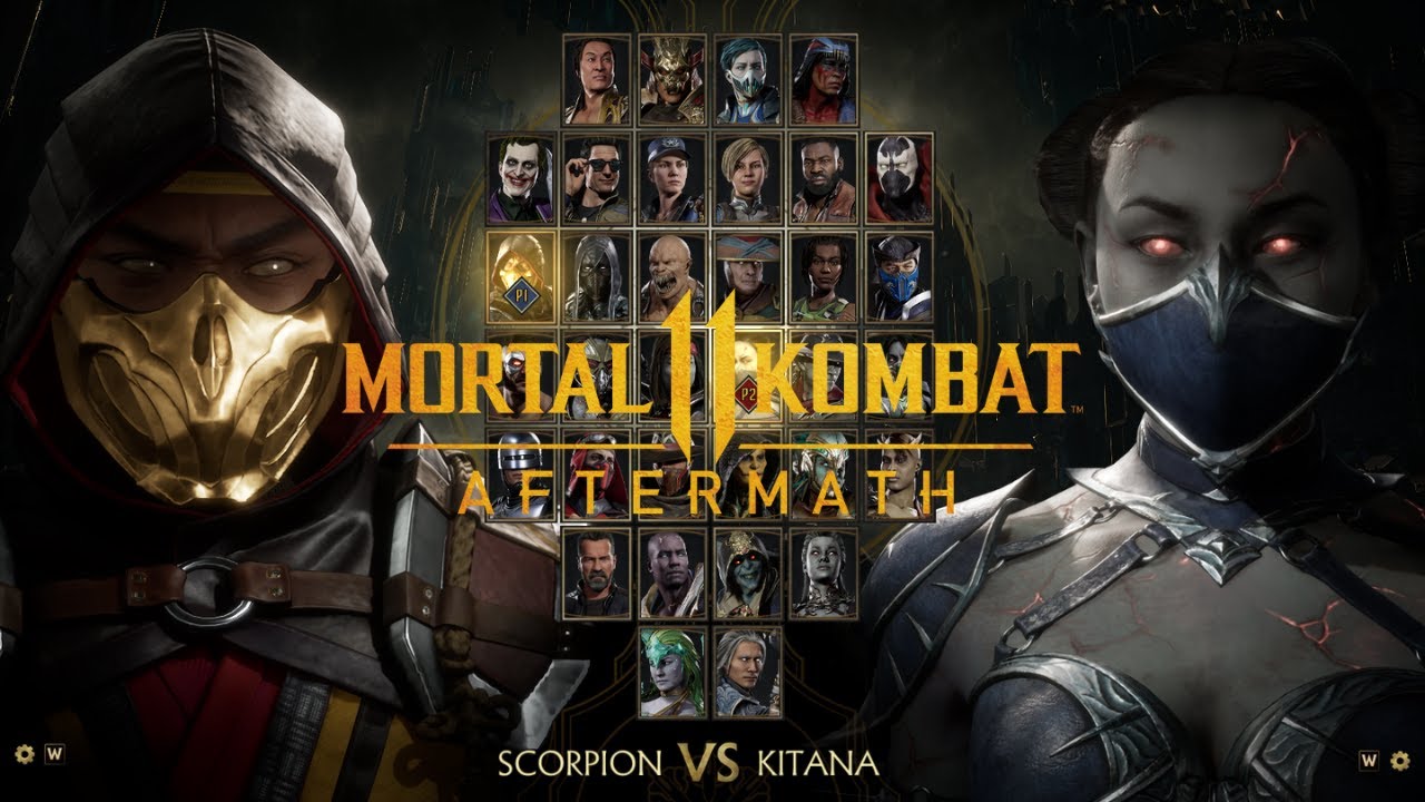 MORTAL KOMBAT 11 Scorpion VS Kitana - YouTube