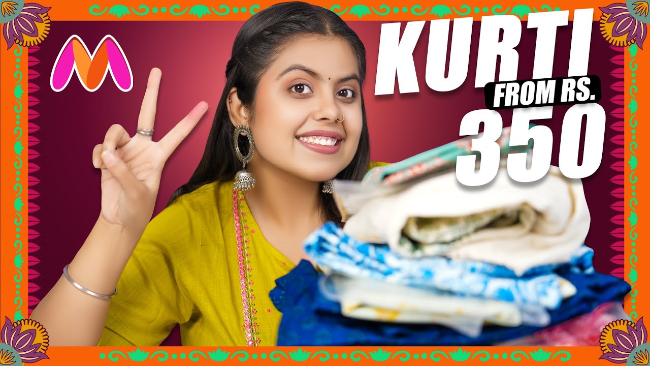 Huge Myntra Short Kurti Haul For Holi/Summer | Kurta Haul for Women ...