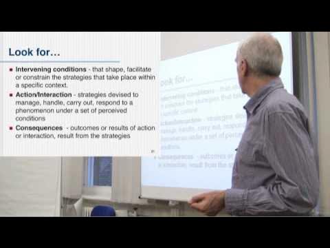 Grounded theory - Axial Coding - YouTube