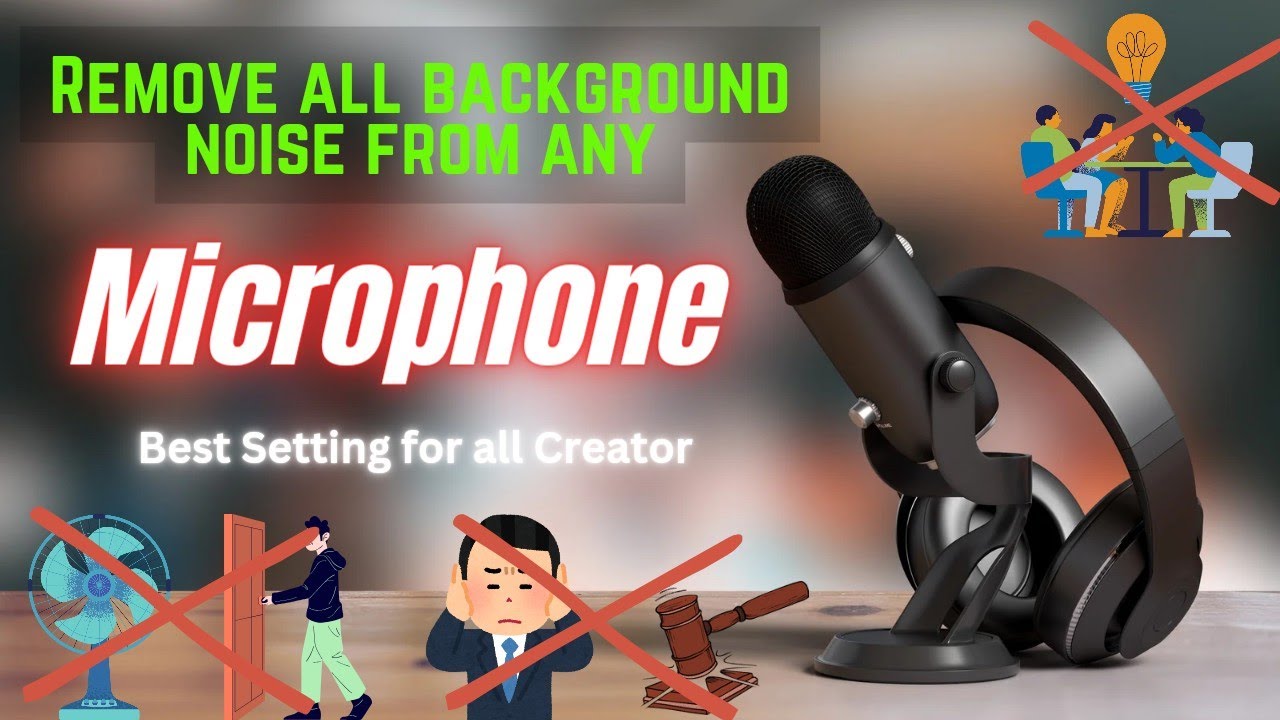 How to Remove Mic Background Noise from Any Microphone | clash badshah ...