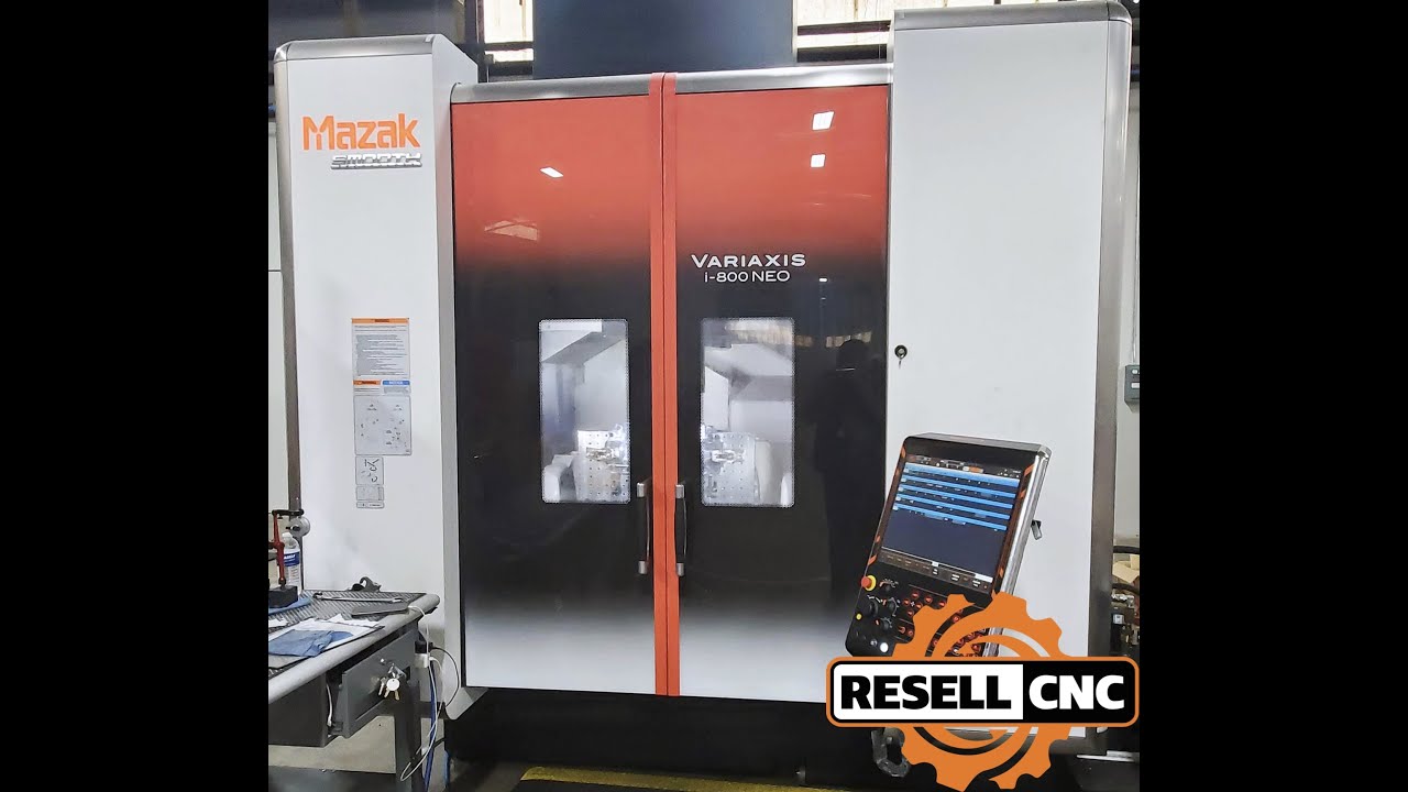 2022 Mazak Variaxis i-800 NEO 5-Axis Vertical Machining Center - YouTube