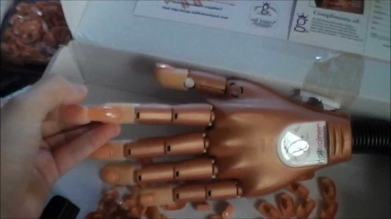 NAIL TRAINER OR PRACTICE HAND - YouTube