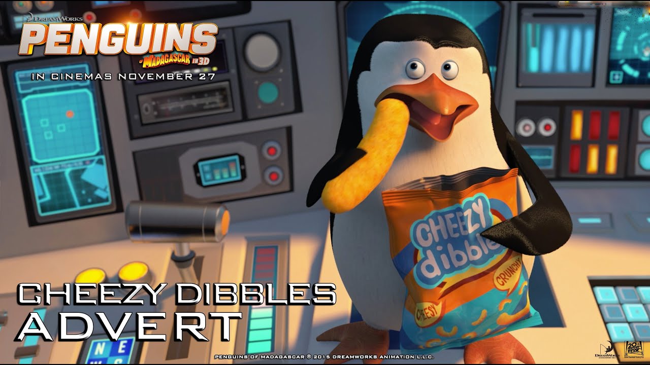 DreamWorks' Penguins of Madagascar ["Cheezy Dibbles" Advert in HD ...