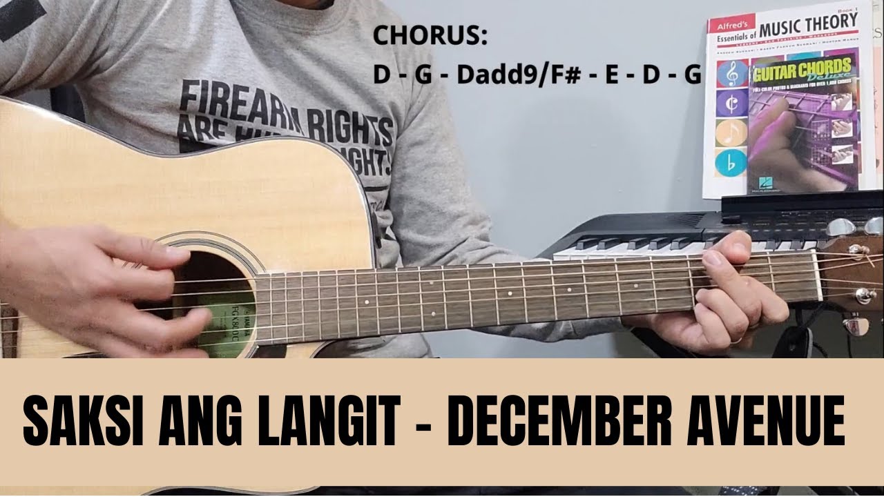 Saksi Ang Langit - December Avenue Cover (Easy Guitar Chords) - YouTube