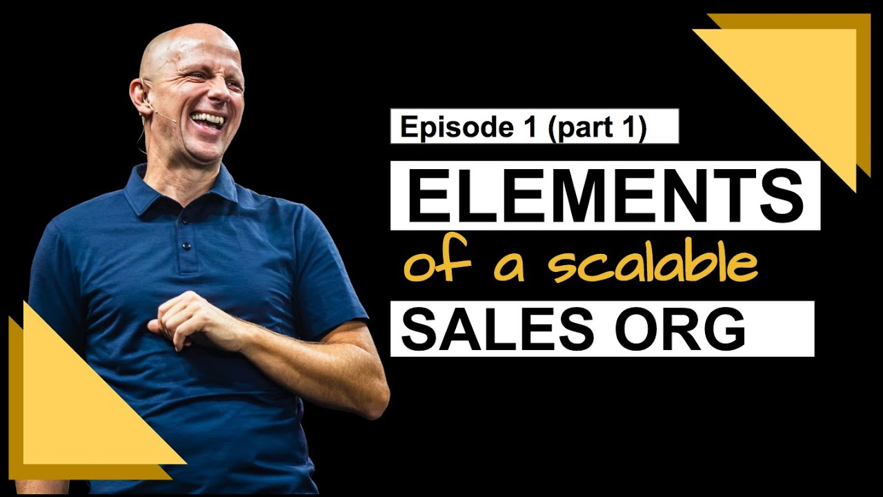 Key Elements of a Sales Organization (part 1 of 2) | Sales as a Science ...
