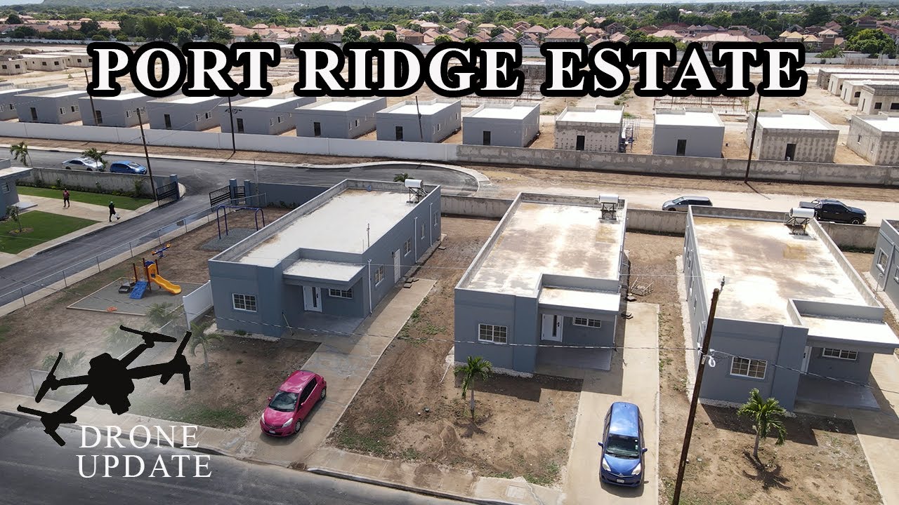 UPDATE!! DRONE VIEW OF PORT RIDGE ESTATE - CARIBBEAN ESTATE 2 #NewHomes ...