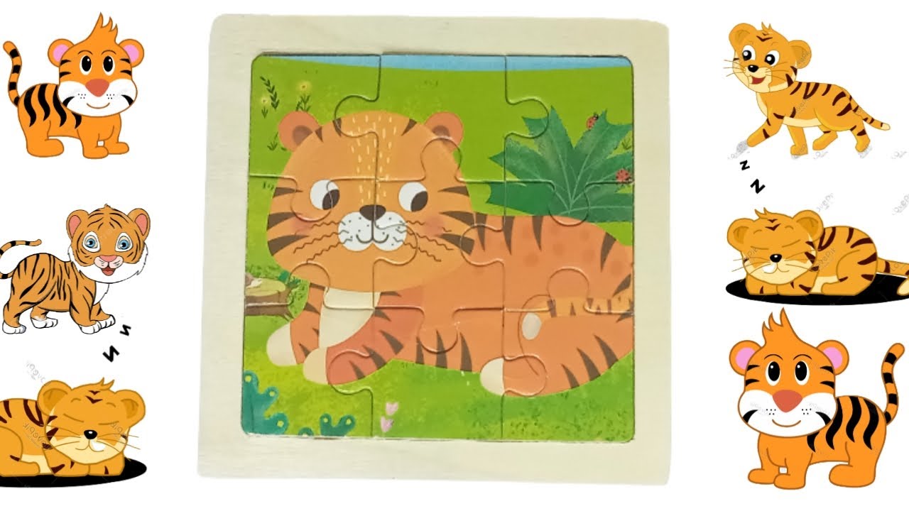 amazing puzzle Tiger, asemble the Tiger puzzle - YouTube