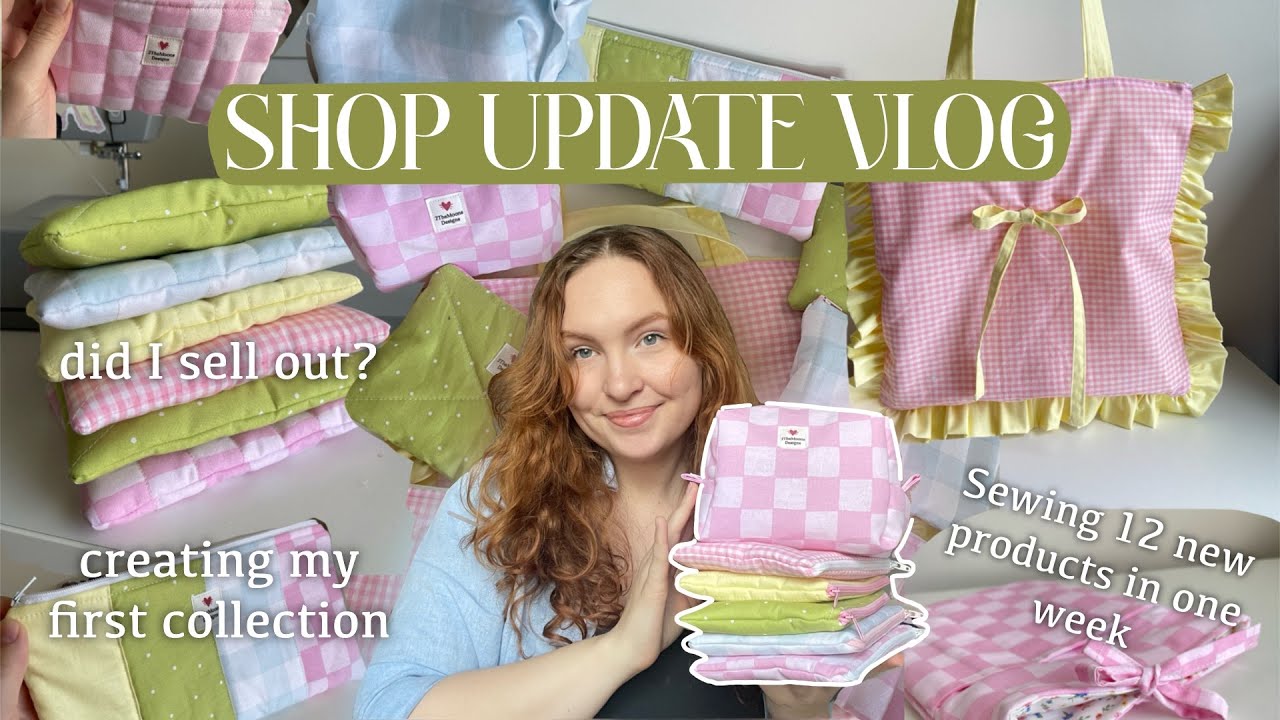 FIRST EVER SHOP UPDATE | Creating Spring Collection | small business ...