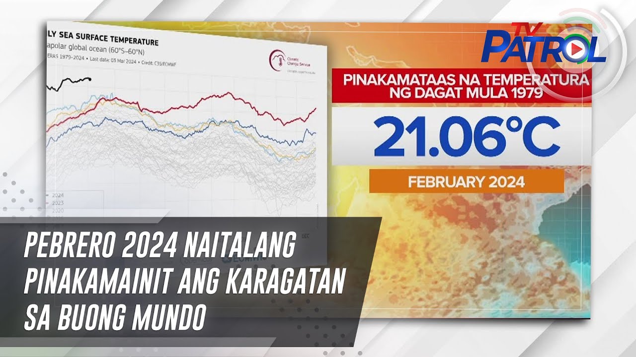 Pebrero 2024 naitalang pinakamainit ang karagatan sa buong mundo | TV ...