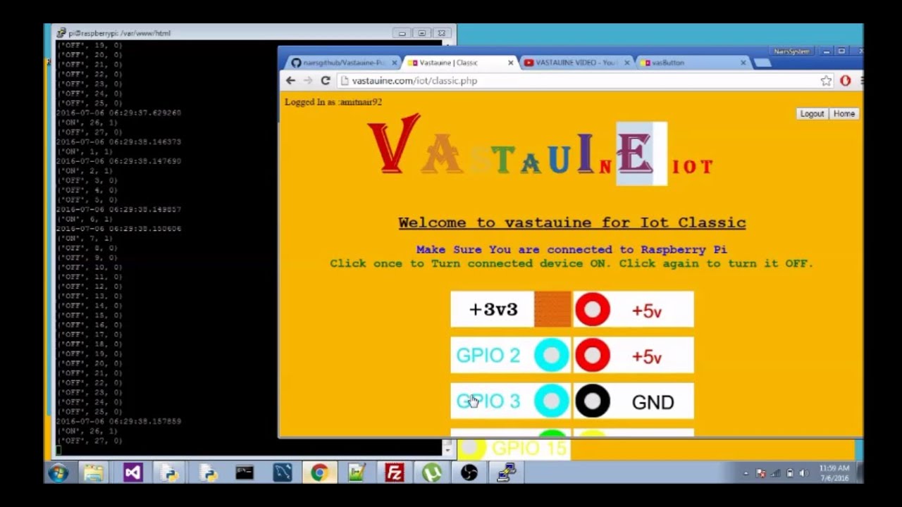 Control Raspberry Pi from anywhere GUI web - YouTube