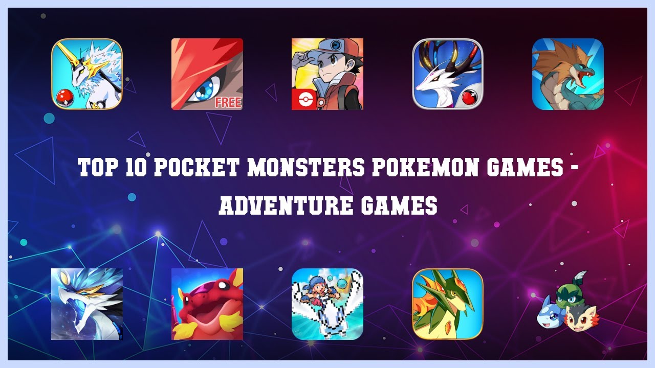 Top 10 Pocket Monsters Pokemon Games Android App - YouTube