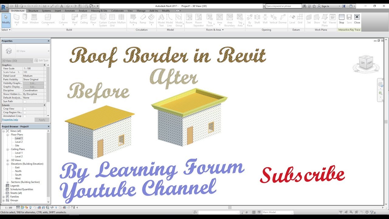 Roof Border in Revit - YouTube