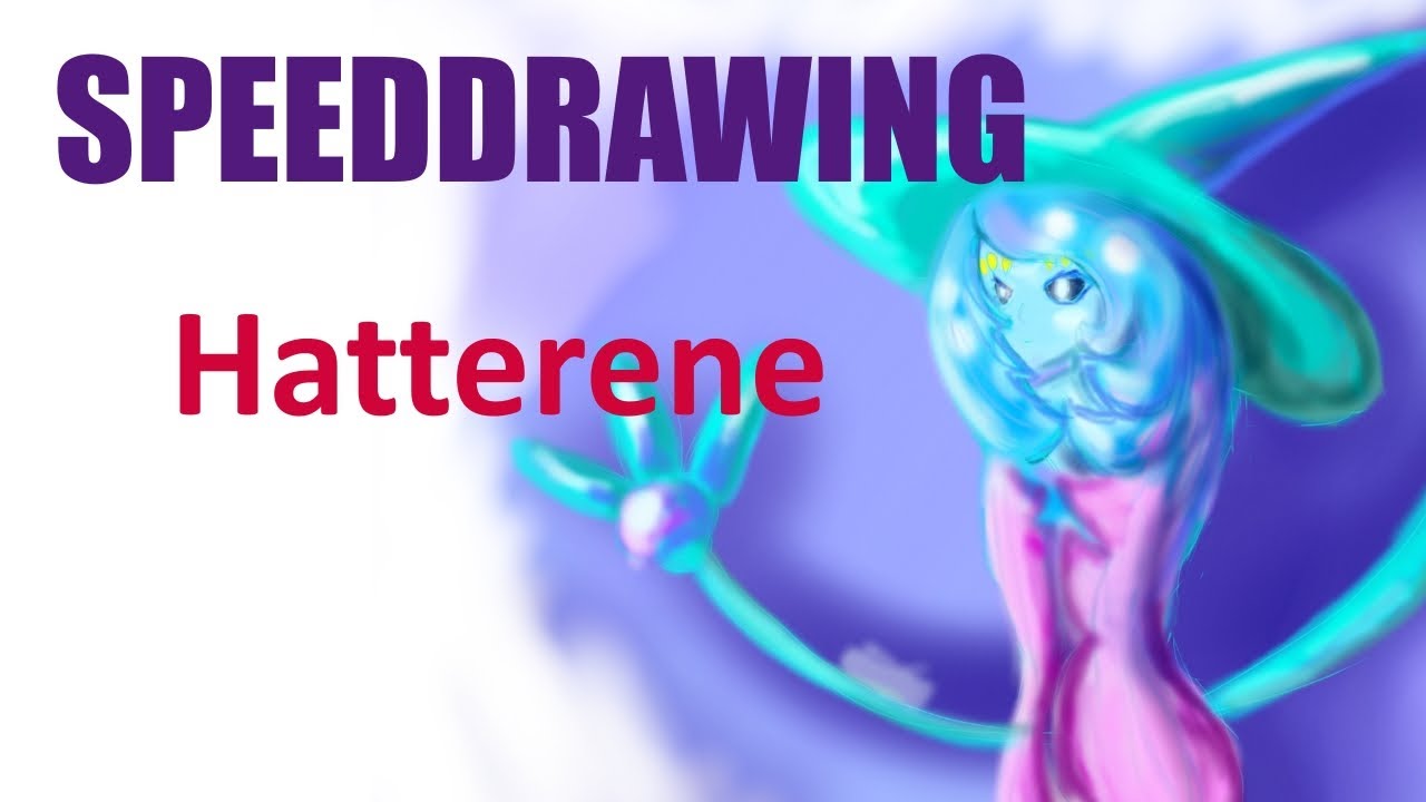 Speeddrawing Hatterene Gijinka Pokemon Fanart Youtube