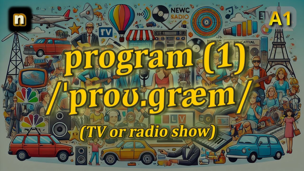 [n] program meaning (TV or radio show) with 5 examples - YouTube