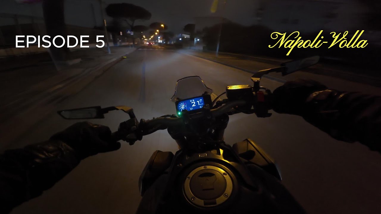 PURE ENGINE SOUND | NO VOICE | POV 4K | NAPOLI TO VOLLA | EVENING RIDE ...