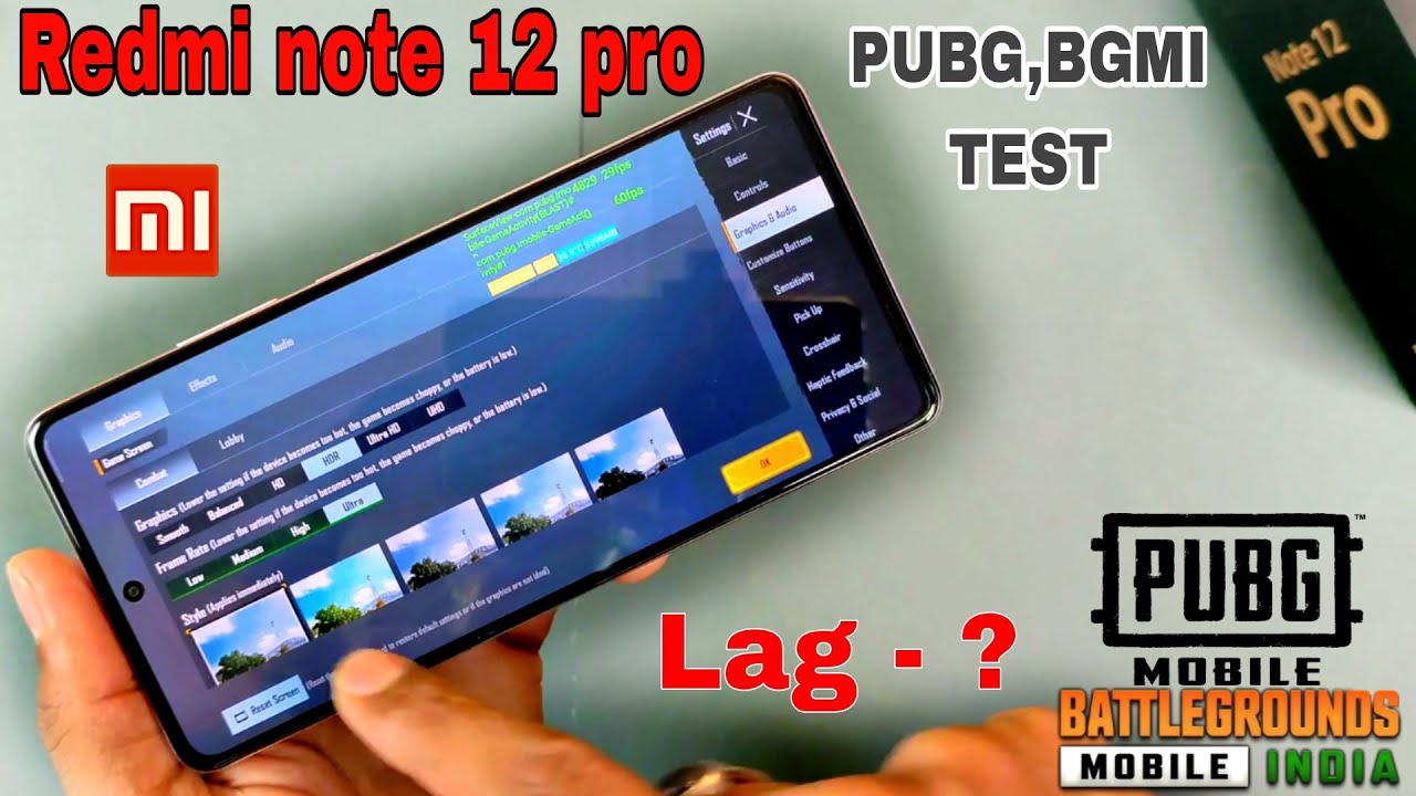 Redmi note 12 pro Pubg test | Redmi note 12 pro bgmi test | Redmi note ...