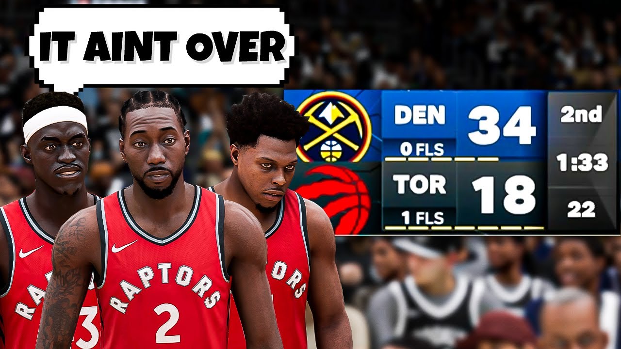 Down 16 with the 2019 Raptors in NBA 2K23... Can I win? - YouTube