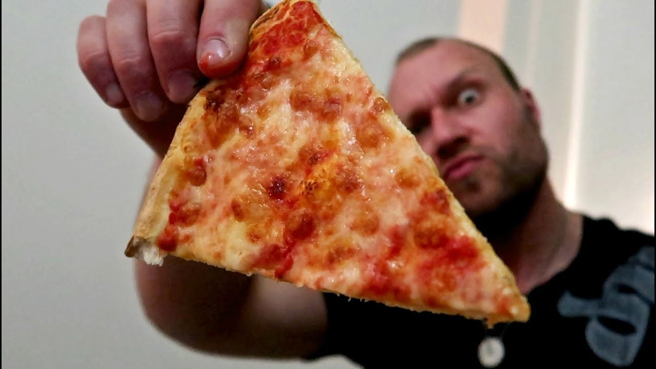 HOW TO EAT A SLICE OF PIZZA IN 1 SECOND! - YouTube
